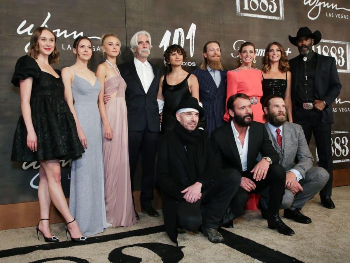 The cast of 1883 at the world premiere. - CultureMap Fort Worth