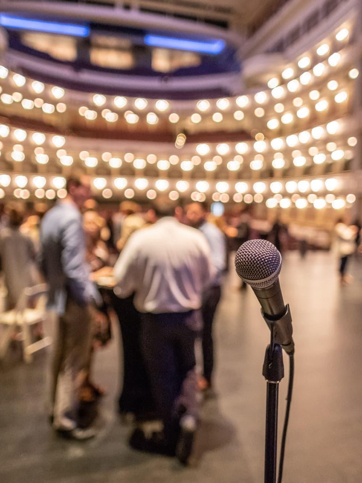 The Bass Hall stage made for a unique party venue. - CultureMap Fort Worth