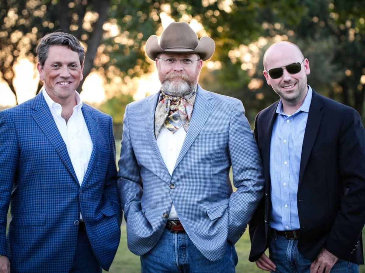 John Prichett, Tim Howarth, and Clint Sanders at Cowtown Ball 2018 ...
