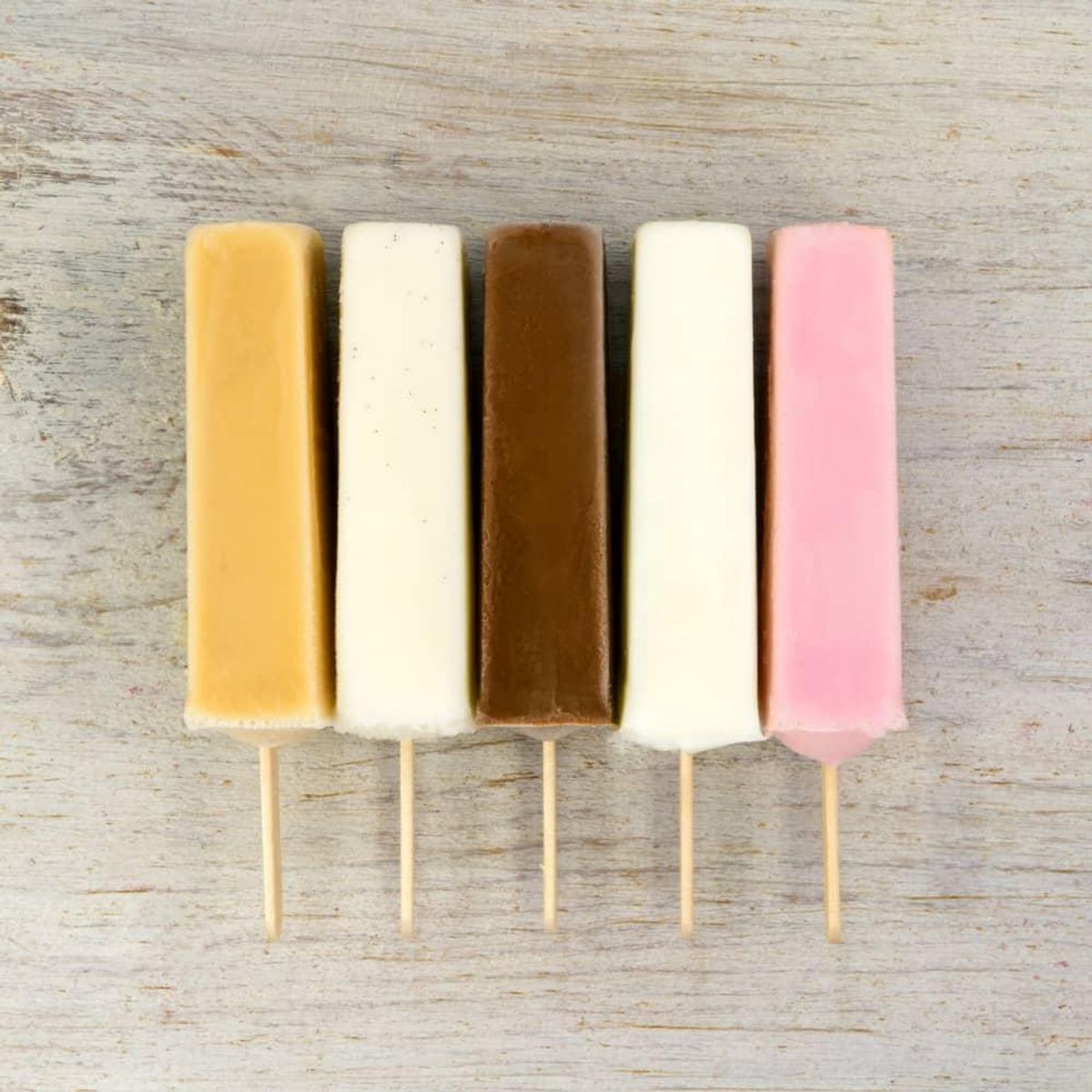Trentino's array of goat milk gelato pops. - CultureMap Fort Worth